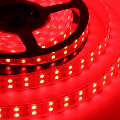 Double Row LED Strip 5050 DC12V Silicone Tube Waterproof IP67 LED flexible Light Warm white white RGB