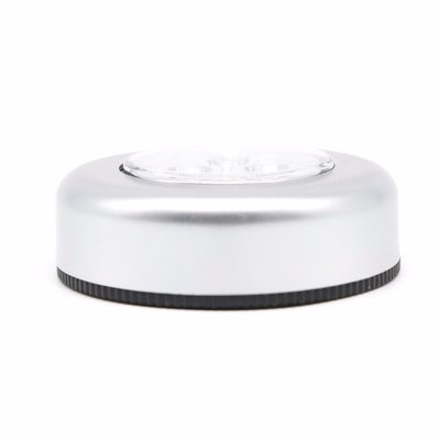 Mini Round 3 LED Push Tap Stick Convenient Touch Practical Home Cabinet Light