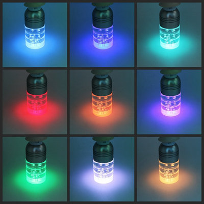 3W RGB color changing E27 Remote Control Crystal LED Light Bulb