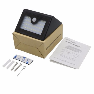 Solar Powered Wall Mount 28 LED Motion Sensor Security Light Outdoor Garden Lamp