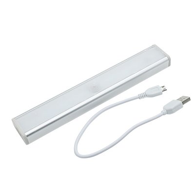 LED Cabinet Lights USB Rechargeable Wireless PIR Motion Sensing Light Bar With Magnetic Strip Wall Light