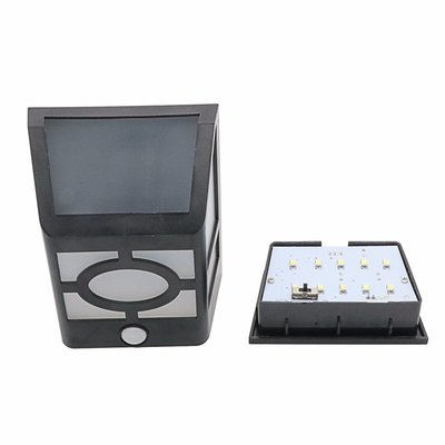 Outdoor Solar Wall Light 10 Led PIR Moton Sensor Lamp White Warm White Lighting