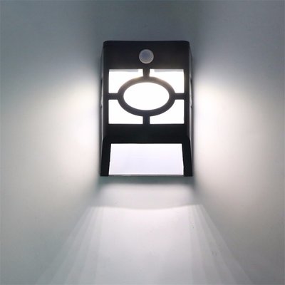 Outdoor Solar Wall Light 10 Led PIR Moton Sensor Lamp White Warm White Lighting