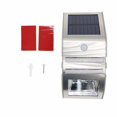 Stainless Steel Solar Wall Light PIR Outdoor LED Solar Wall Light PIR