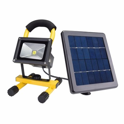10W Waterproof Outdoor Ip65 Portable Rechargeable Solar Led Flood Light