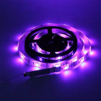 50-200cm Waterproof 4.5V 5050 RGB LED Strip Light Battery Powered + 24key Remote
