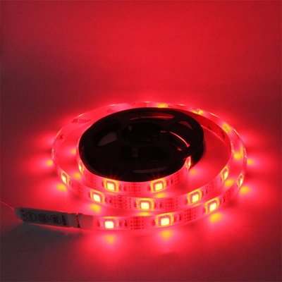 50-200cm Waterproof 4.5V 5050 RGB LED Strip Light Battery Powered + 24key Remote