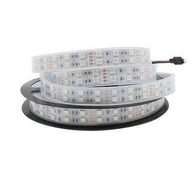 Double Row LED Strip 5050 DC12V Silicone Tube Waterproof IP67 LED flexible Light Warm white white RGB