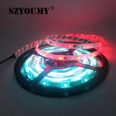 SMD 5050 30led/m rgb 2811chip led strip light Auto-Changeable RGB color more than 20 models of color change