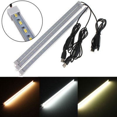 Wholesale SMD5630 35CM USB 5V 24 Led Hard Strip Light Tube Lamp Bulb On/Off Switch power