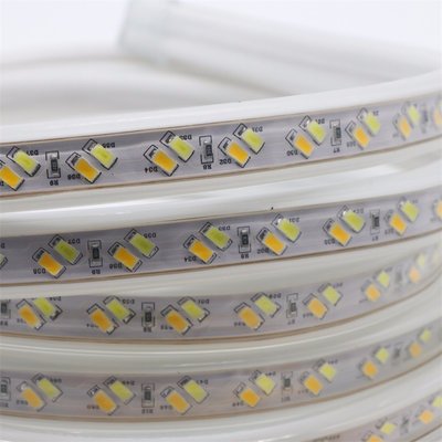120leds/M Dimmable 220V LED Strip 5730 SMD White/Warm White Flexible +Power Plug