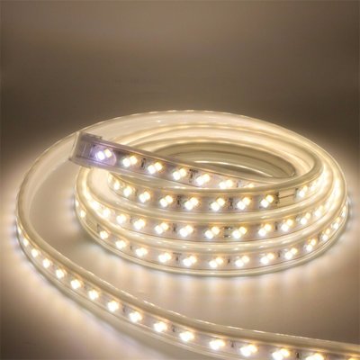 120leds/M Dimmable 220V LED Strip 5730 SMD White/Warm White Flexible +Power Plug