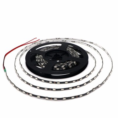 Narrow Side IP65 Waterproof 5730 LED Strip Flexible Light 12V Width 4.7mm Black / White PCB 60led/M