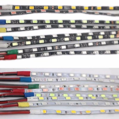 Narrow Side IP65 Waterproof 5730 LED Strip Flexible Light 12V Width 4.7mm Black / White PCB 60led/M