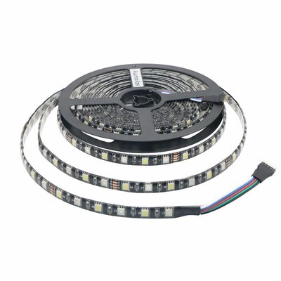 CE Rohs Dc12v Black Pcb 3 Chips Flexible 5050rgbw Led Strip