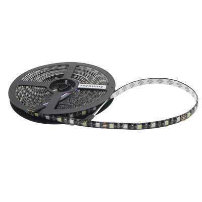 CE Rohs Dc12v Black Pcb 3 Chips Flexible 5050rgbw Led Strip
