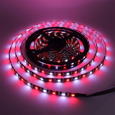 CE Rohs Dc12v Black Pcb 3 Chips Flexible 5050rgbw Led Strip