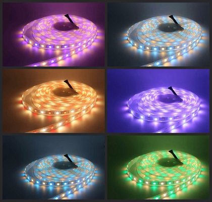 6led Cuttable Addressable IP67 Flexible Led Strips Smd 5050 12V 24V RGBW 60led/m Led Flexible Strip