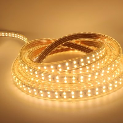 Waterproof IP67 High Voltage 220V 2835 SMD 180leds/m Double Row LED Strip Light