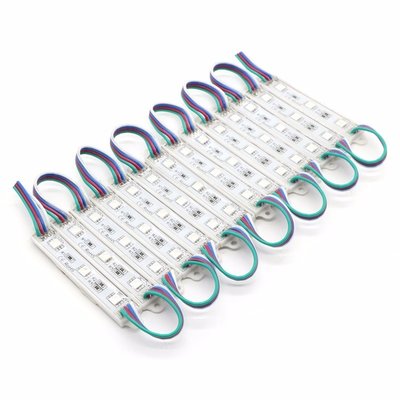 20 PCS/SET 5050 RGB SMD 3 LEDs Modules Waterproof IP65 DC 12V LED Light