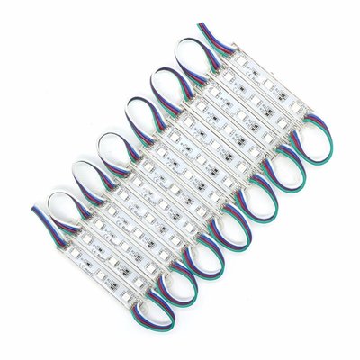 20 PCS/SET 5050 RGB SMD 3 LEDs Modules Waterproof IP65 DC 12V LED Light