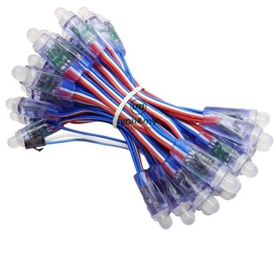 WS2811 led pixel module 12mm IP68 waterproof DC5V full color RGB string christmas LED light Addressable