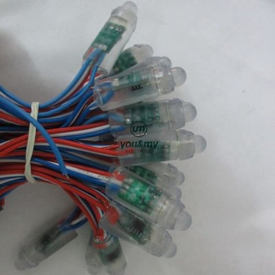 WS2811 led pixel module 12mm IP68 waterproof DC5V full color RGB string christmas LED light Addressable