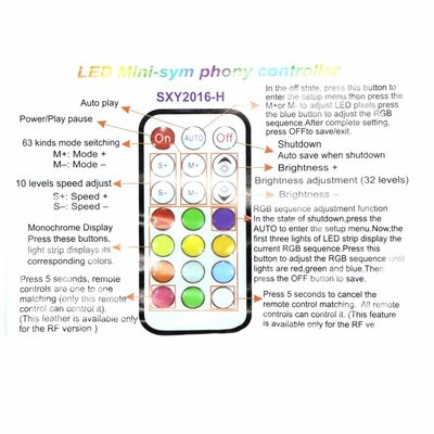 21 Key Led Mini Mini LED Controller IR Remote Controller For Dream Color Led WS2811 WS2812B