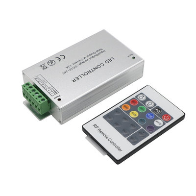 RF 433mhz Controller RGB Controller RF Wireless Remote 20 Keys 12-24V 3 Channels LED Controller For RGB LED Strips Light