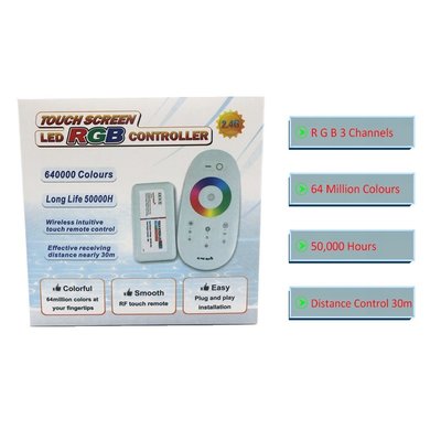Color Dimmer 2.4G RF RGB Led Contronller Manual For Led Strip Light Christmas Lights