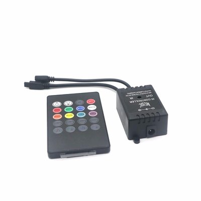 DC12V IR Music Controller with 20 Keys Remote for RGB LED Strip Light