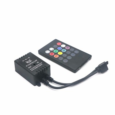 DC12V IR Music Controller with 20 Keys Remote for RGB LED Strip Light