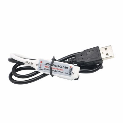 DC 5V 44 Keys IR USB Port Mini Remote Controller For 5050 3528 RGB LED Strip Lights