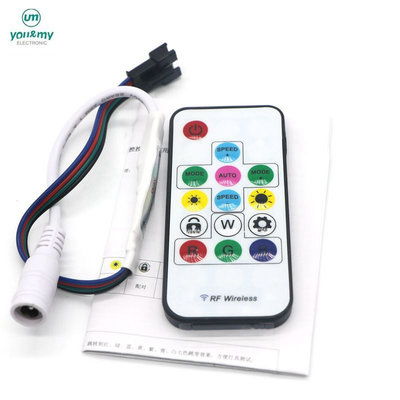 5V/12V SMD5050 RGB Led Strip Light controller by 14-key DC5V/12V 2811 IC Pixel Led Controller