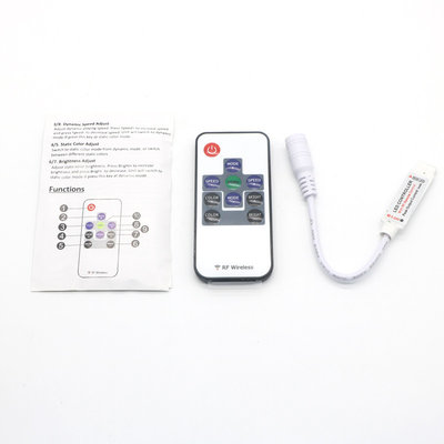 DC5-24V 10keys mini Wireless Remote Controller for RGB Color LED Strip 5050 3528