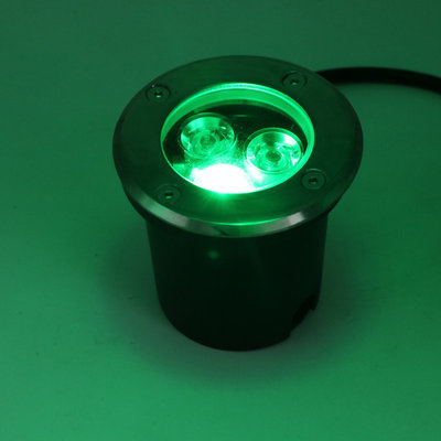 High Brightness Waterproof Inground Light 85-265V AC 3W Round RGB LED Underground Light With IR 24 Keys Control