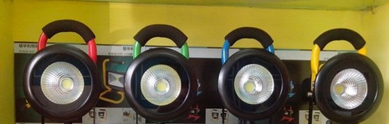 High Power LED White Light Round Shape Rechargeable Waterproof Project-Light Lamp