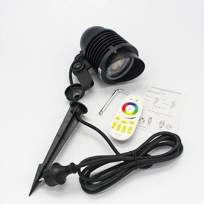 ip65 waterpoof light outdoor rf control 2.4g rgbw led light 9w garden light