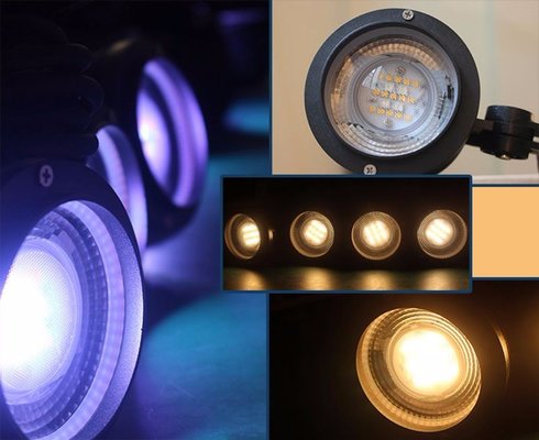 ip65 waterpoof light outdoor rf control 2.4g rgbw led light 9w garden light