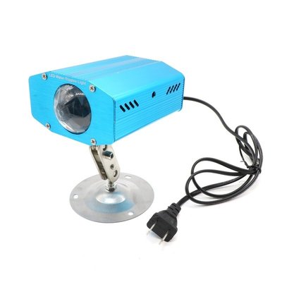 BLue Auto Voice Activated Water Ripple Projector LED Laser Stage Light