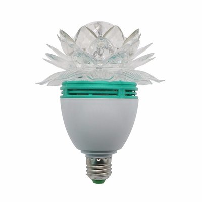 LED Crystal Magic Ball KTV Stage Colorful Rotating Lotus Disco Bulb Light