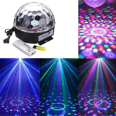 Mini RGB LED Crystal Ball, DMX Music 3w Crystal Magic Ball Laser Stage Light