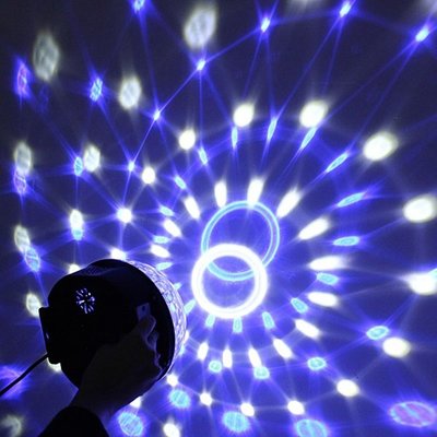 Mini RGB LED Crystal Ball, DMX Music 3w Crystal Magic Ball Laser Stage Light