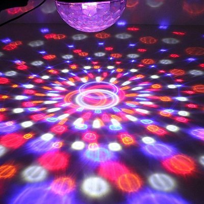 Mini RGB LED Crystal Ball, DMX Music 3w Crystal Magic Ball Laser Stage Light