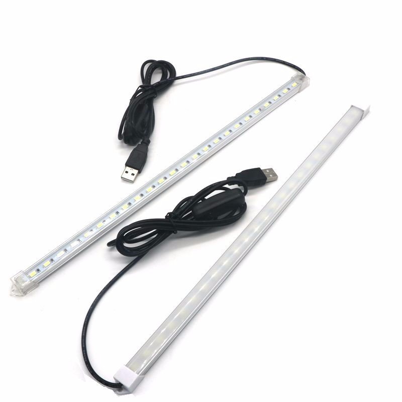 Wholesale SMD5630 35CM USB 5V 24 Led Hard Strip Light Tube Lamp Bulb On/Off Switch power