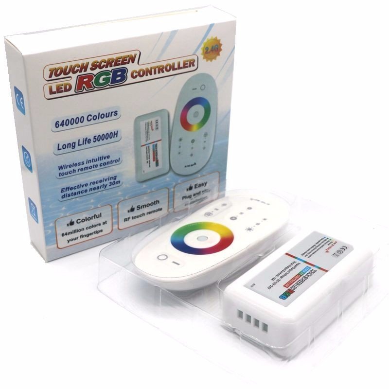 Color Dimmer 2.4G RF RGB Led Contronller Manual For Led Strip Light Christmas Lights