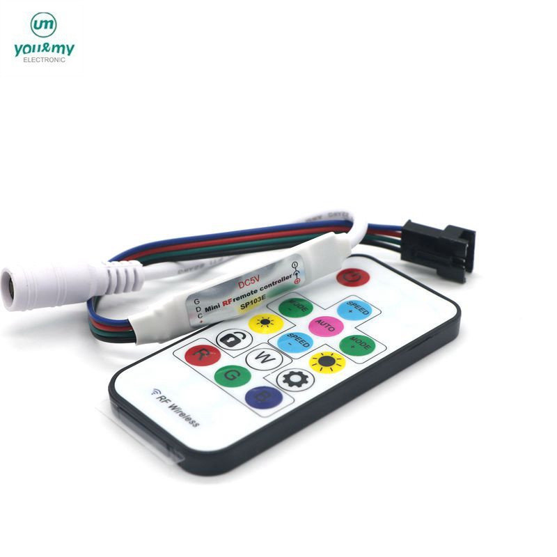 5V/12V SMD5050 RGB Led Strip Light controller by 14-key DC5V/12V 2811 IC Pixel Led Controller