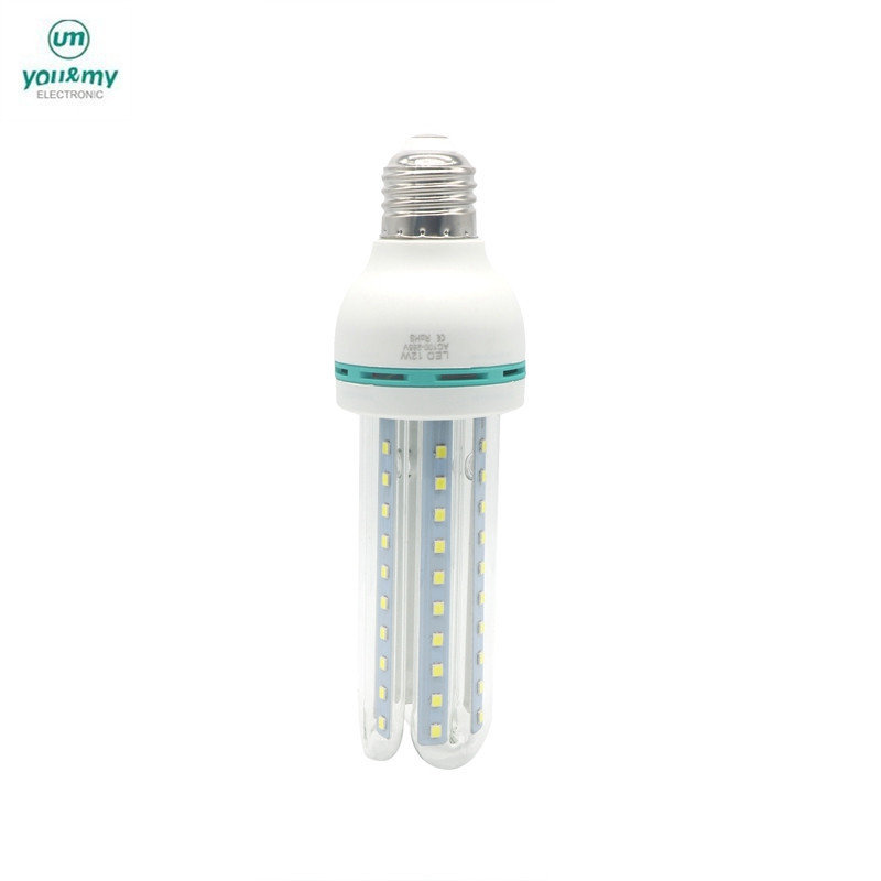 Hot Selling E27 LED Bulb 12W 85-220V U Shaped SMD2835 LED Lights Corn Lamp 360 Degree