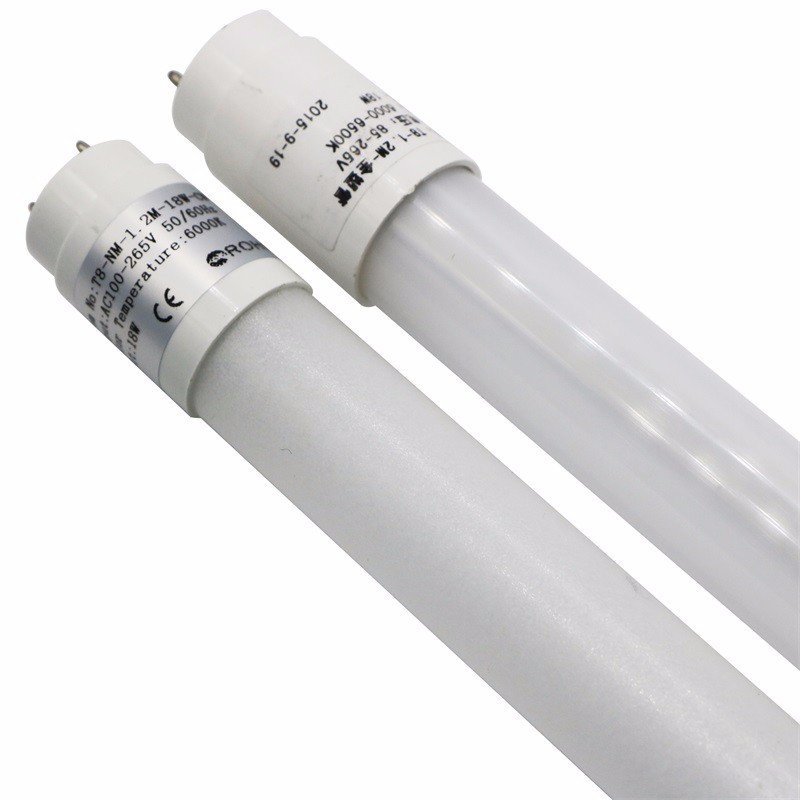 Led Light Nano T8 Plastic Material High Lumen Enery Saving 18W T8 Led Tube 1.2M