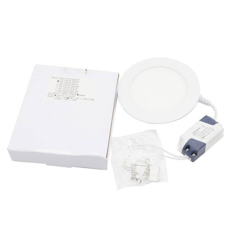 Round Led Ceiling Panel 102mm Diameter 6W Ceiling Panel Light Aluminum Mini Led Panel Light